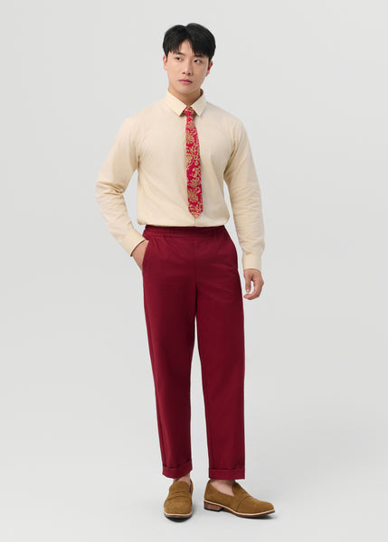 SLIM TIE - CRIMSON PEONY – metiseko